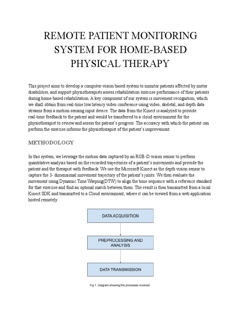Remote Patient Monitoring System For Home Based Physical Therapy ...