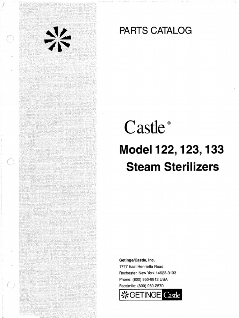 Getinge Castle 122 Ls Parts Manual | PDF