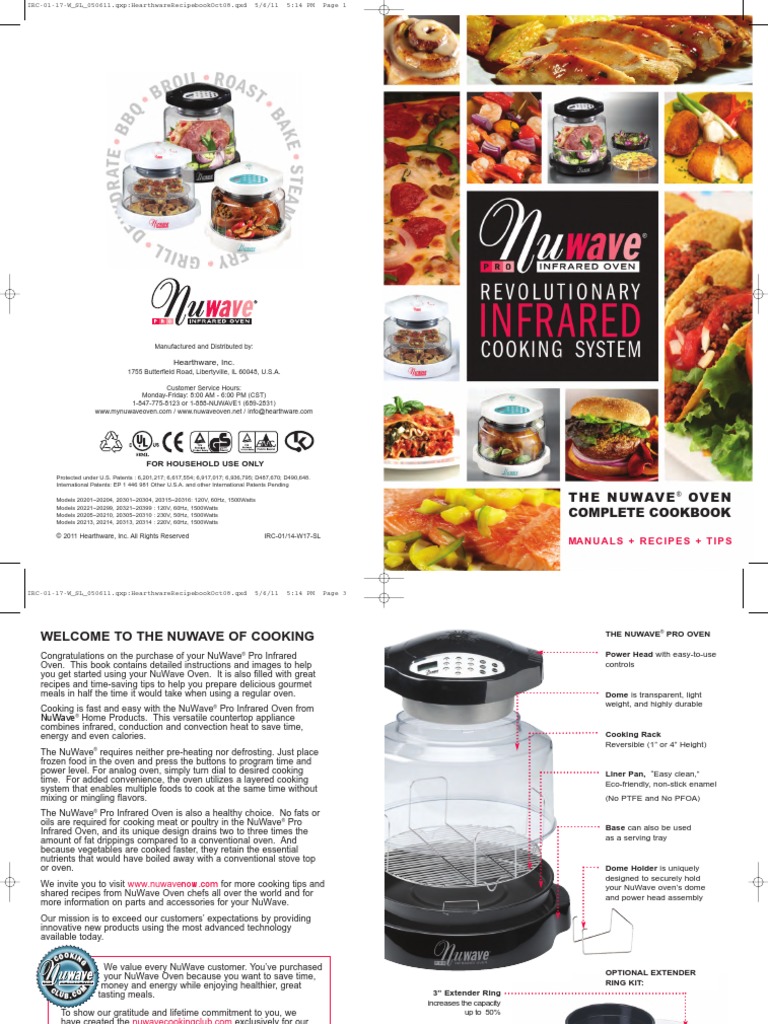 Nuwave Oven Pro Recipe Book Pdf | Bryont Blog