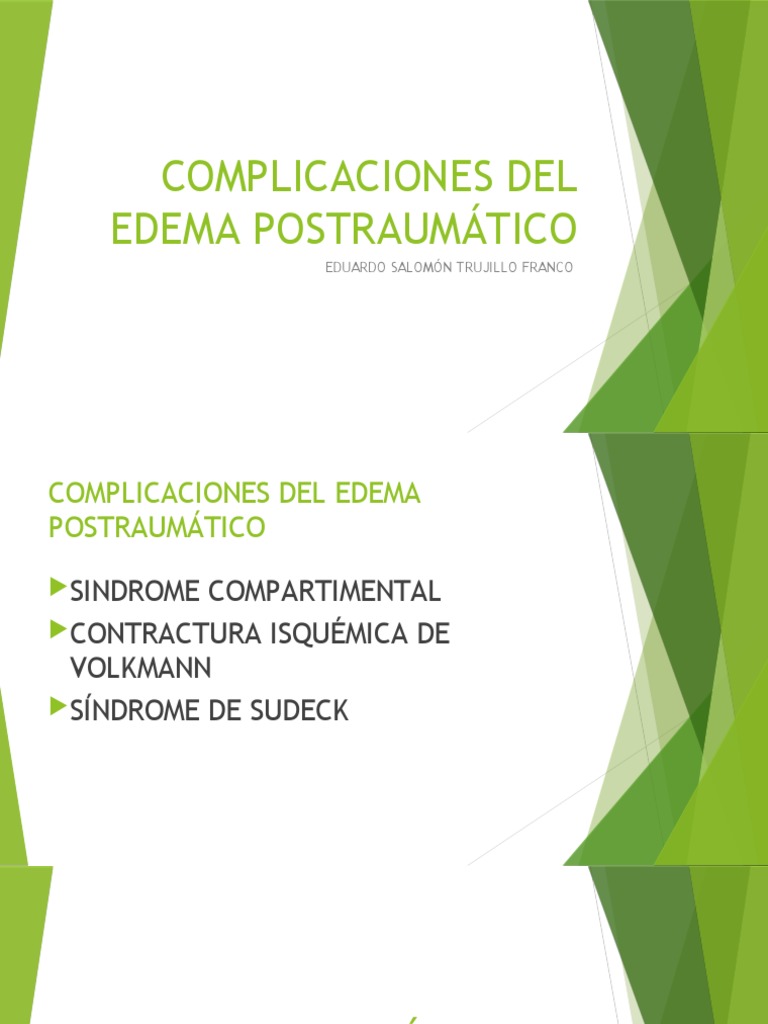 Complicaciones Del Edema Postraumatico | PDF | Mano | Isquemia