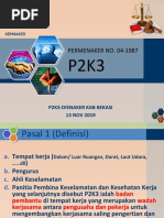 Permenaker No. 2 Tahun 1992 Tentang Tatacara Penunjukan Kewajiban Dan Wewenang AK3 | PDF