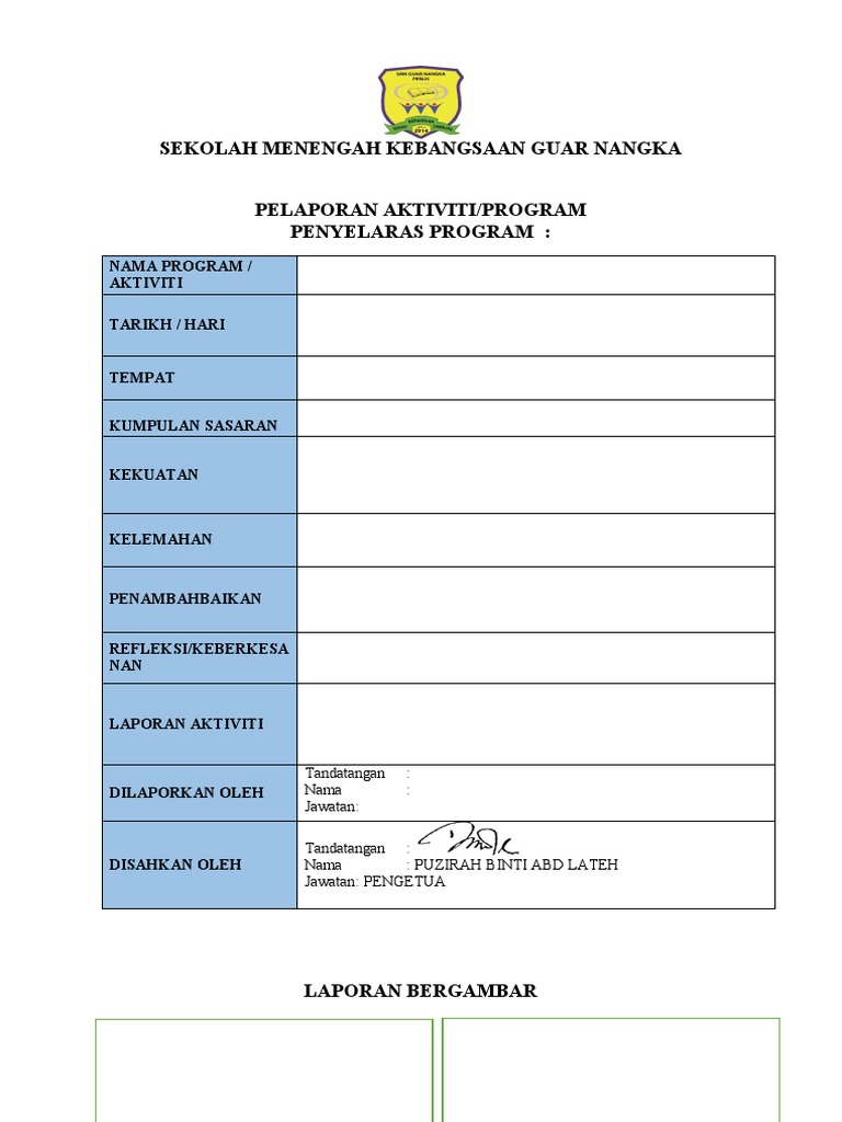 Format Laporan TS25 Baru | PDF