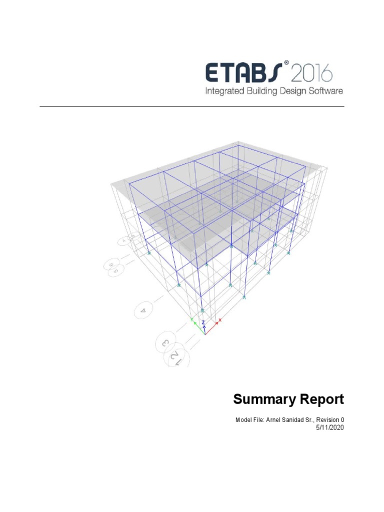Residential STAAD Summary-Report | PDF | Applied And Interdisciplinary ...