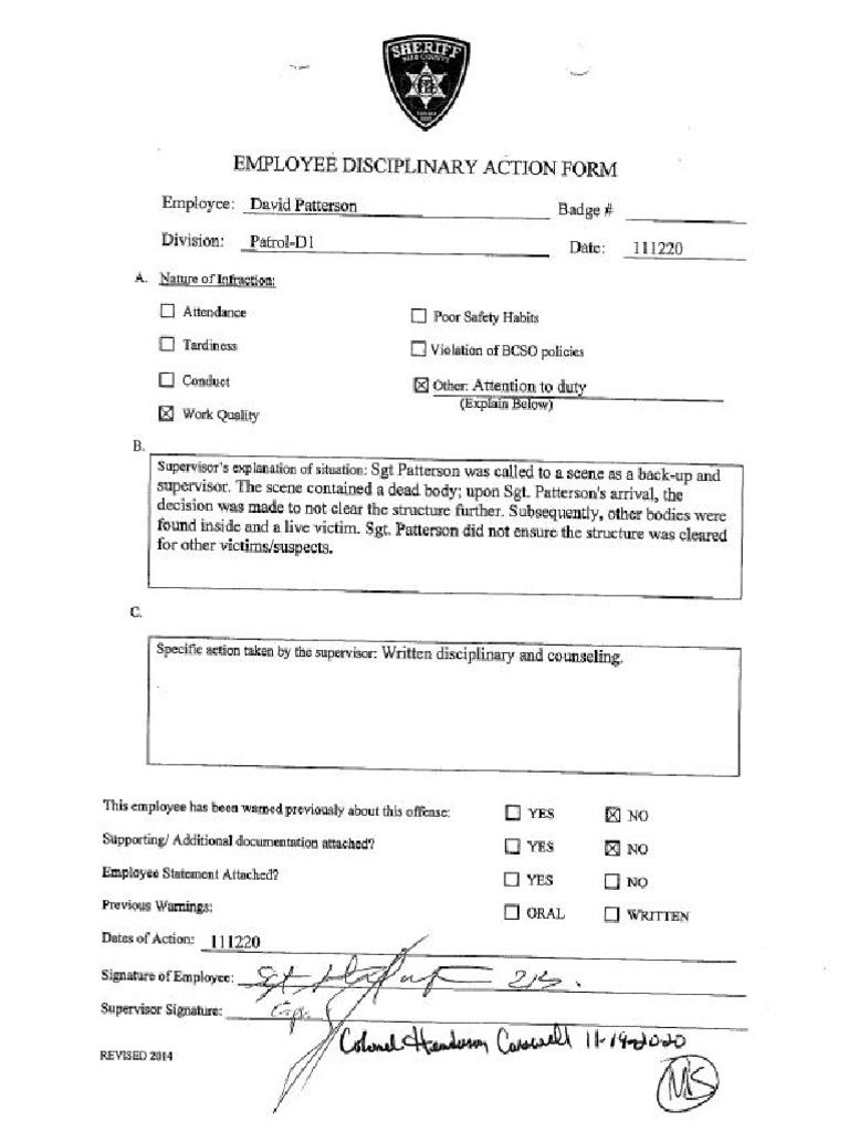 Written Reprimand | PDF