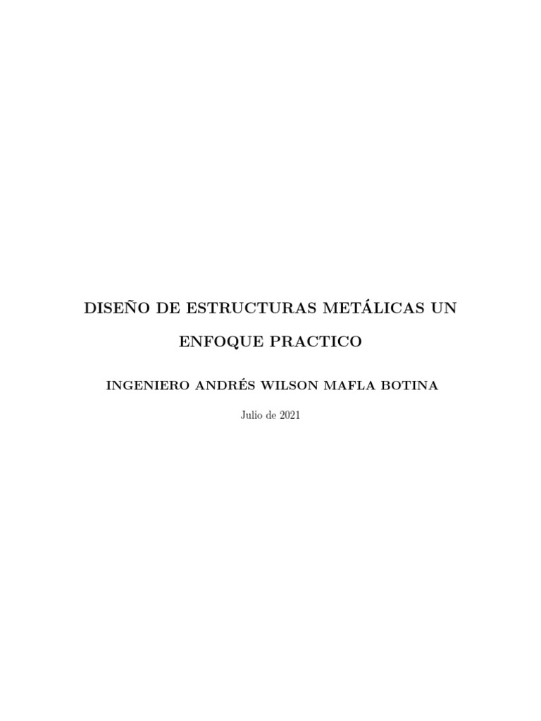 Libro de Estructuras Metalicas 28072021 | PDF | Acero | Hormigón