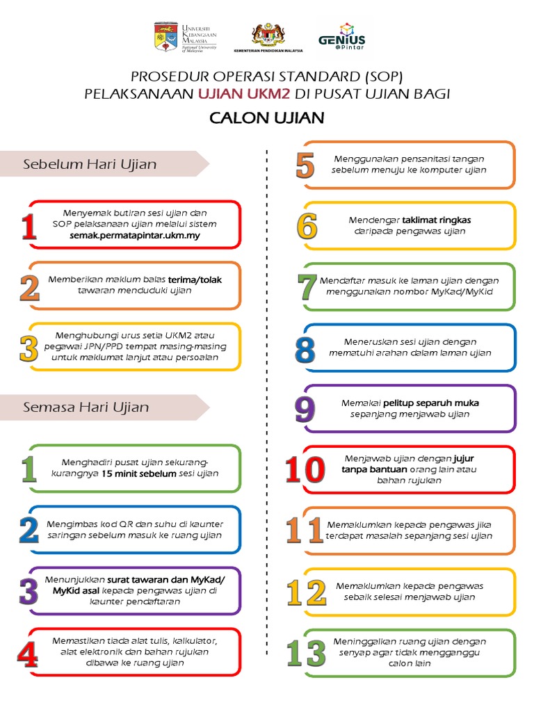 SOP Ujian UKM2: Panduan Calon | PDF | Teknologi & Rekayasa