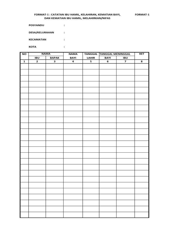 Format-4 Pokja 4 | PDF