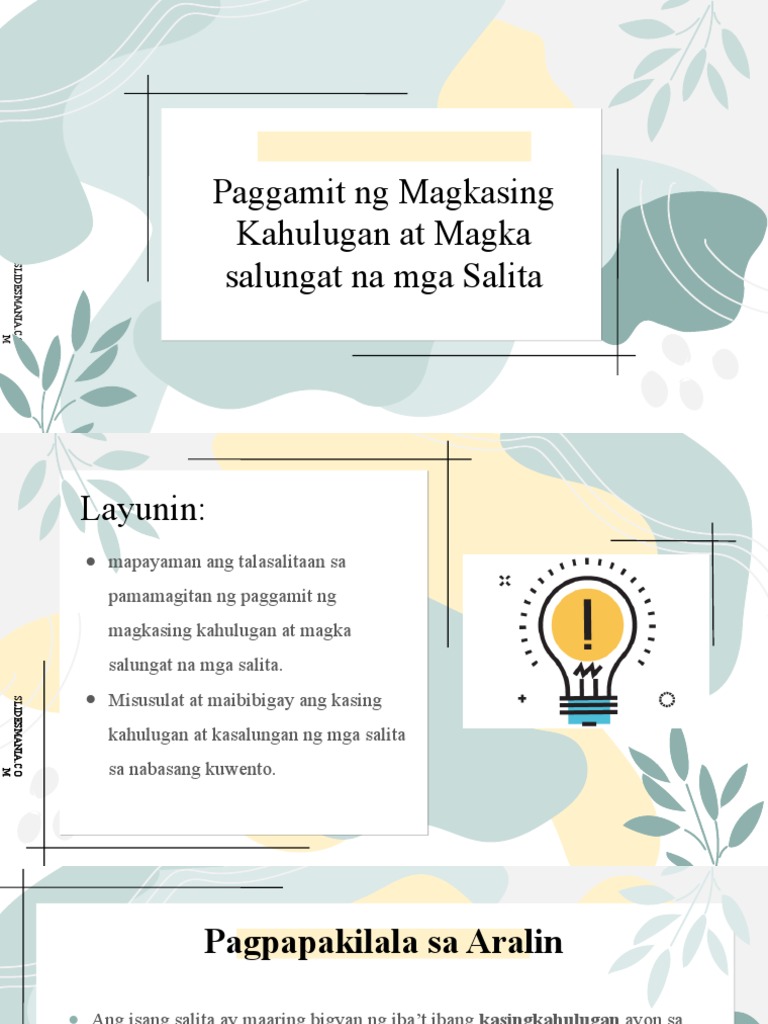 Magkasingkahulugan At Magkasalungat: 100 Examples And, 44% OFF