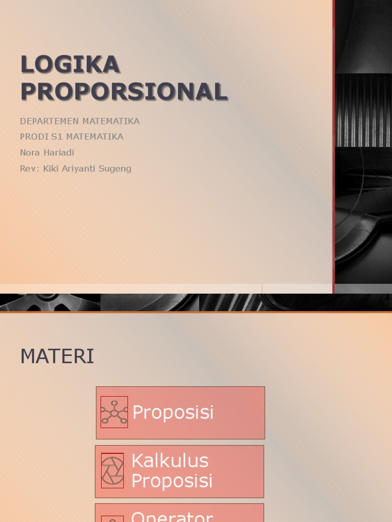 Logika Proposisi dan Operator | PDF