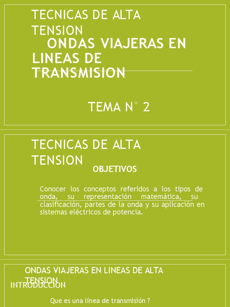 Ondas Viajeras en Lineas de Transmision | PDF | Olas | Línea de transmisión