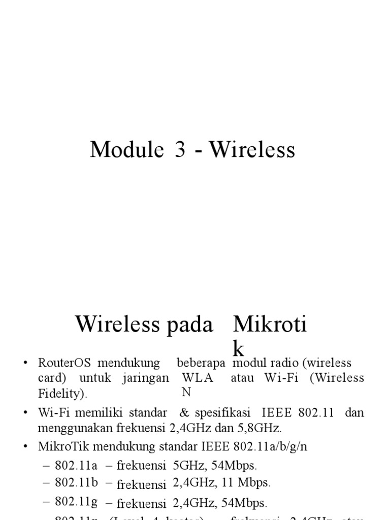 Materi Mikrotik 5 | PDF