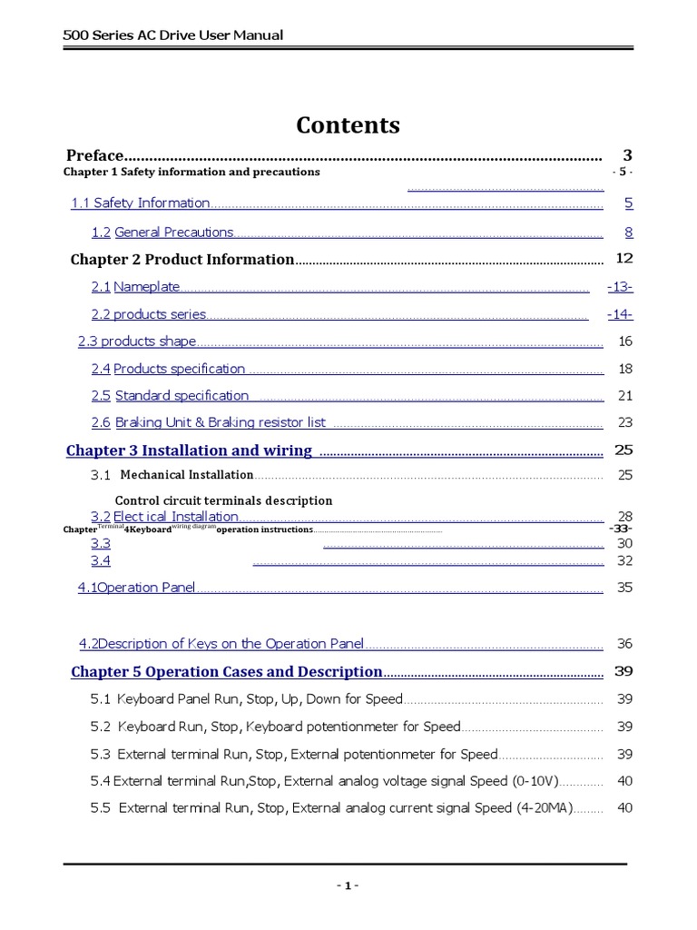 Y500 User Manual en | PDF | Electric Motor | Alternating Current