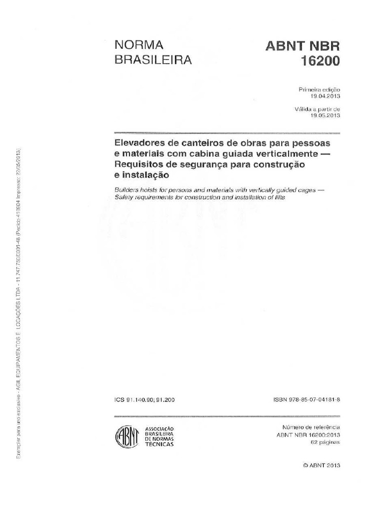 NBR 16200 | PDF