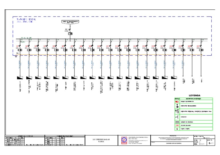 Plano 03 - Diagrama Unifilar General - A3 | PDF