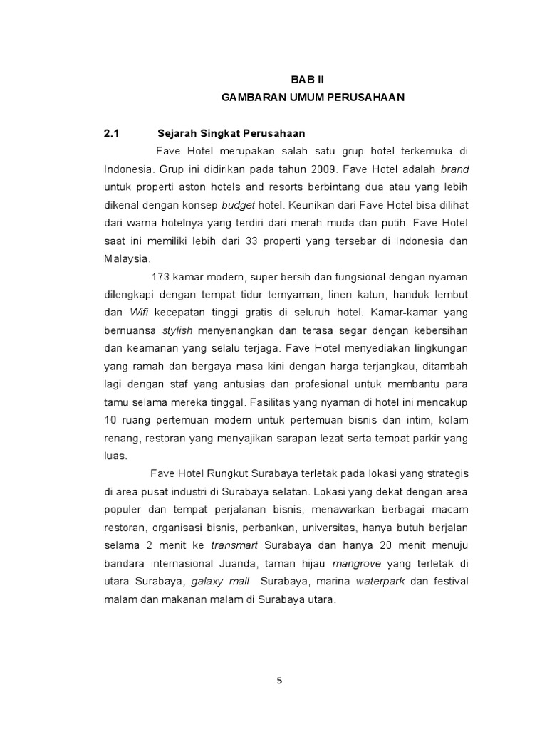 Magang Final - Bab 2 | PDF
