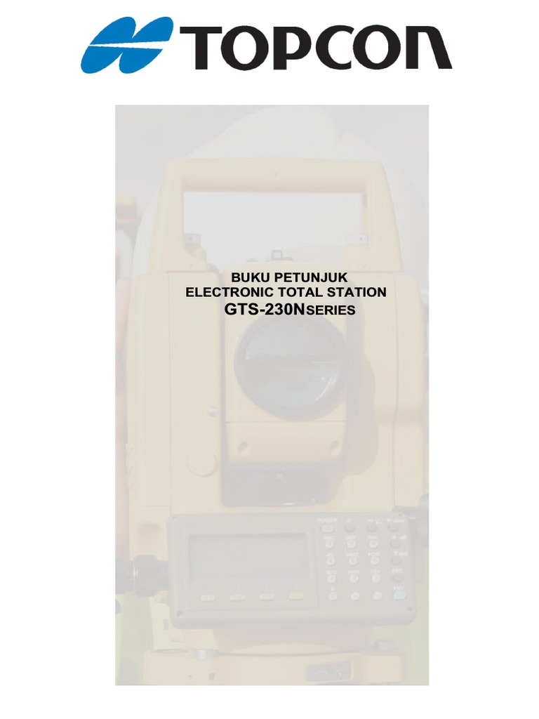 Petunjuk Topcon GTS 230 N | PDF