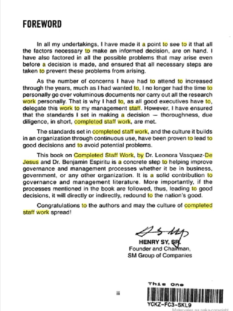 A Practical Guide To Completed Staff Work | PDF