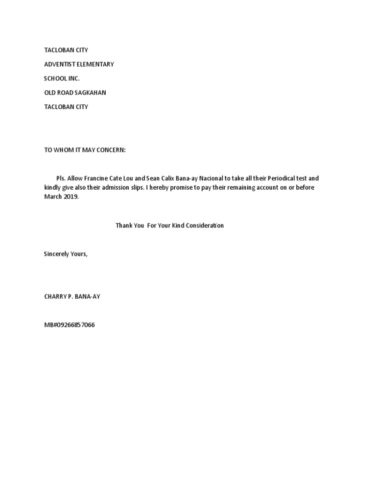 Promissory Note School | PDF