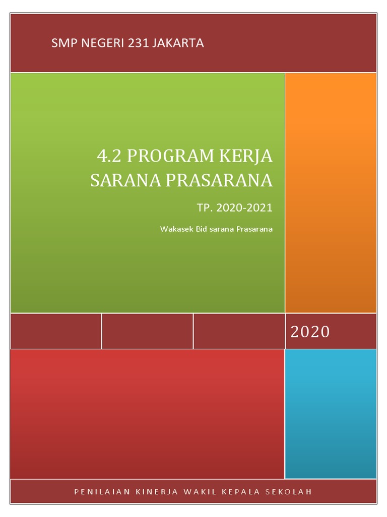 4.2 Program Kerja Sarpras PKWKS | PDF