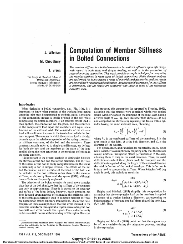 U2 - L3 - Computation of Member Stiffness | PDF | Stress (Mechanics ...