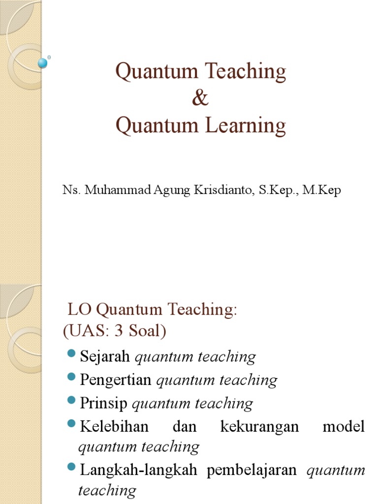 Quantum Teaching Dan Quantum Learning | PDF