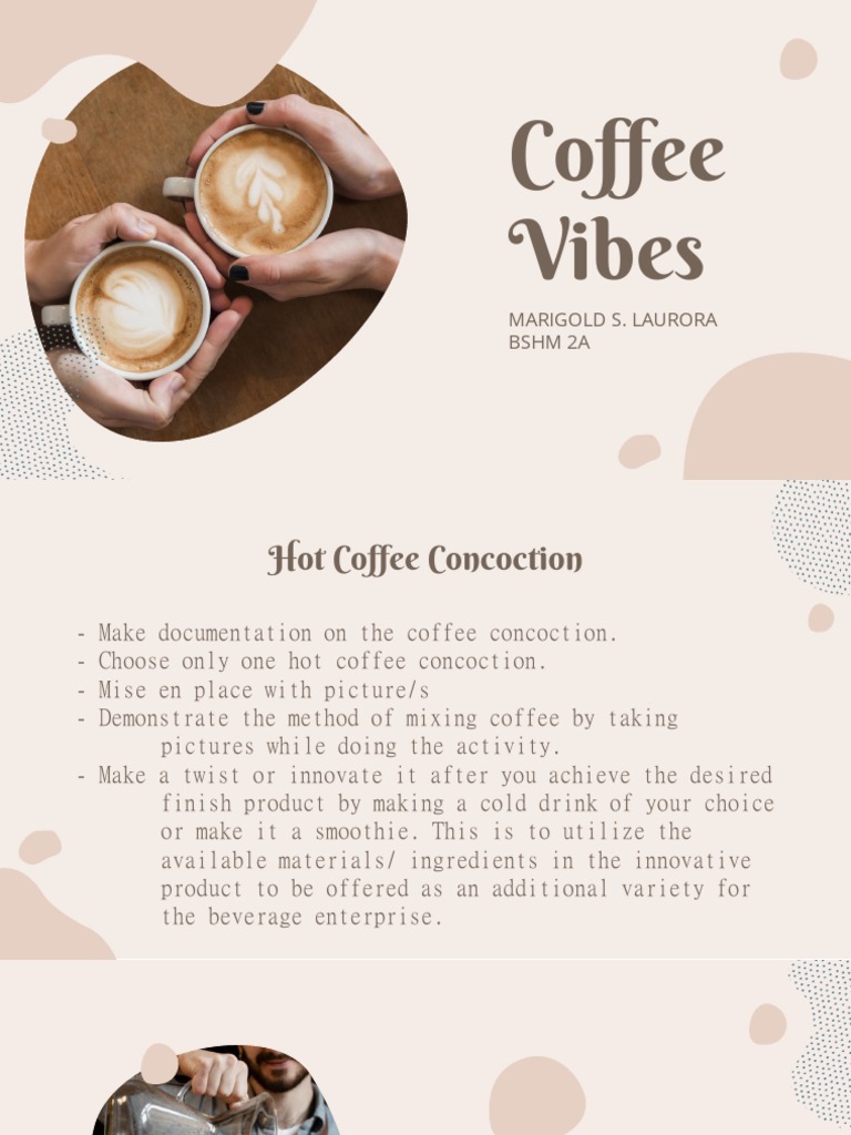 Laboratory Activity 3 - Non-Alcoholic Drinks (Hot Coffee Concoction) | PDF