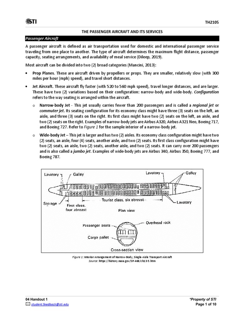 An Analysis of Passenger Aircraft Types, Components, and Cabin Design ...