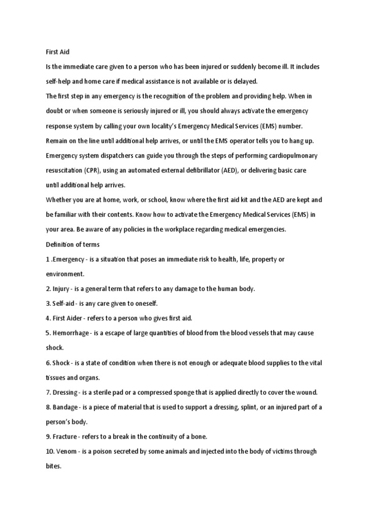 First Aid | PDF | First Aid | Hyperthermia