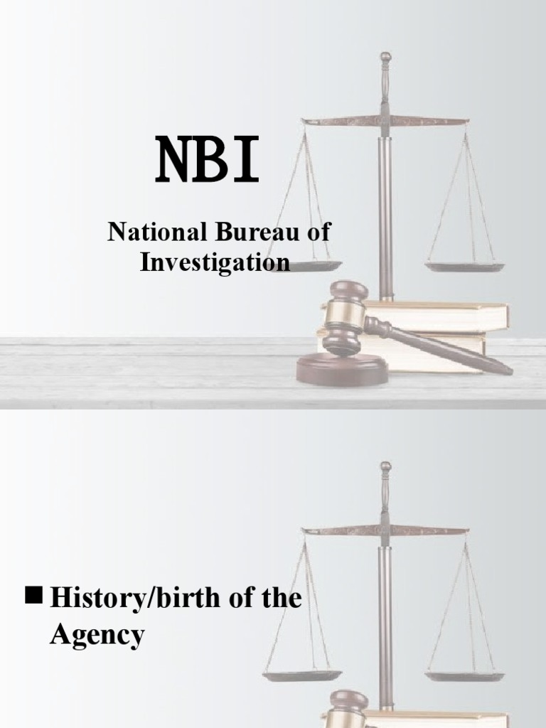National Bureau of Investigation | PDF | Criminal Justice | Crimes