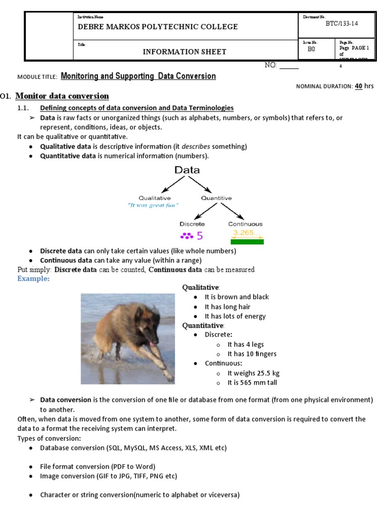 Monitoring and Supporting Data Conversion | PDF | Data Model | Conceptual Model