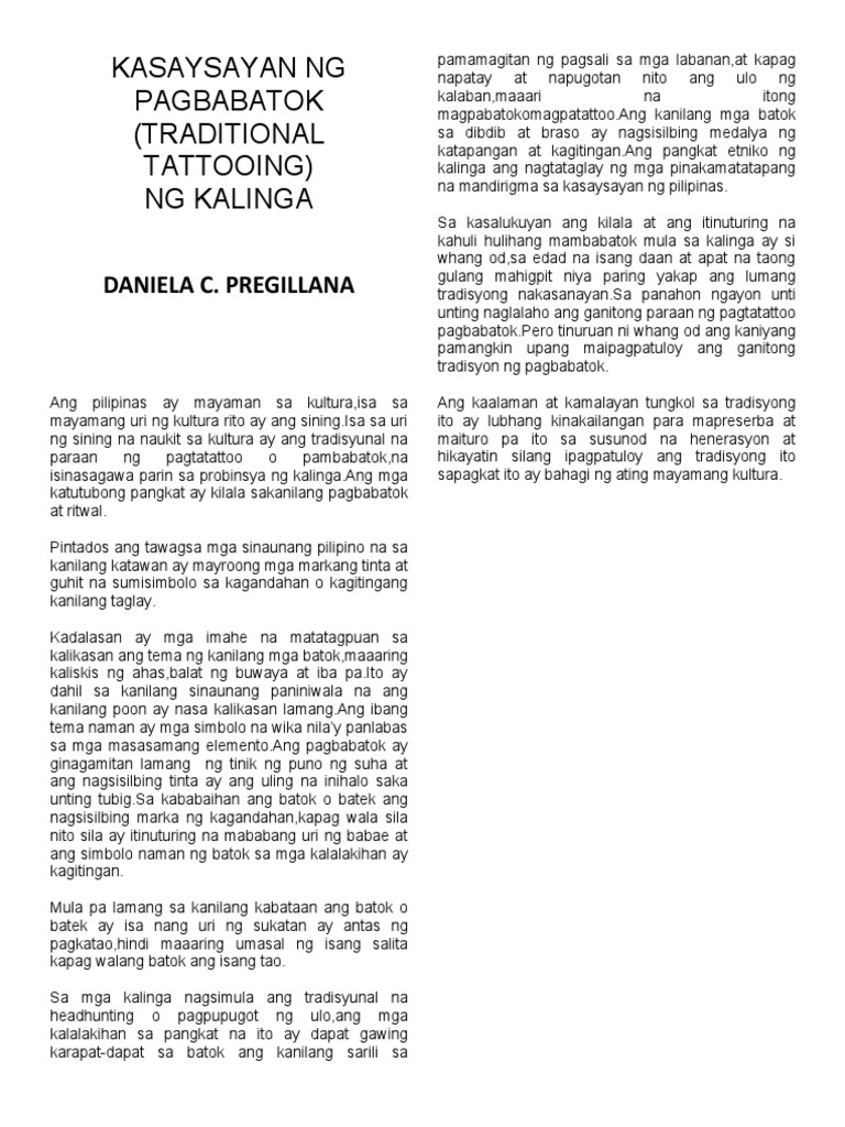 Kasaysayan NG Pagbabatok | PDF