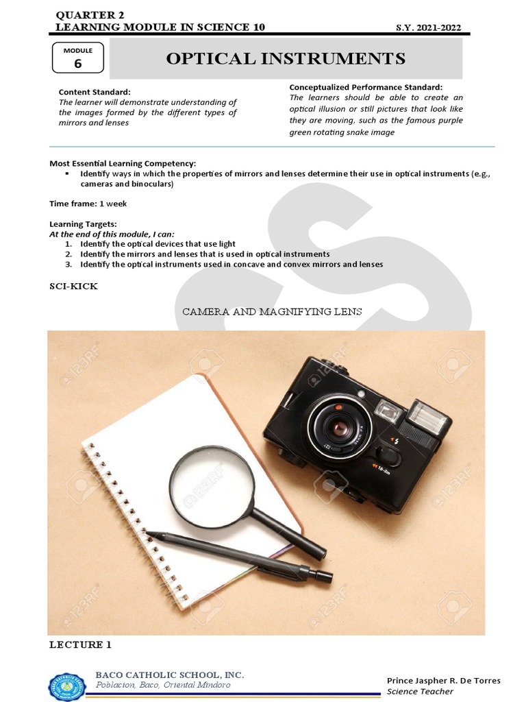 Optical Instruments: Understanding How Mirrors and Lenses Form Images ...