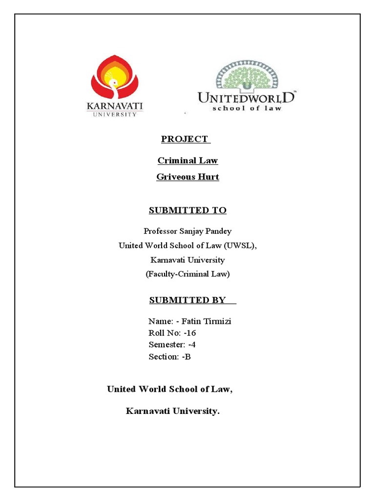 Ipc Project Fina | PDF | Crimes | Crime & Violence