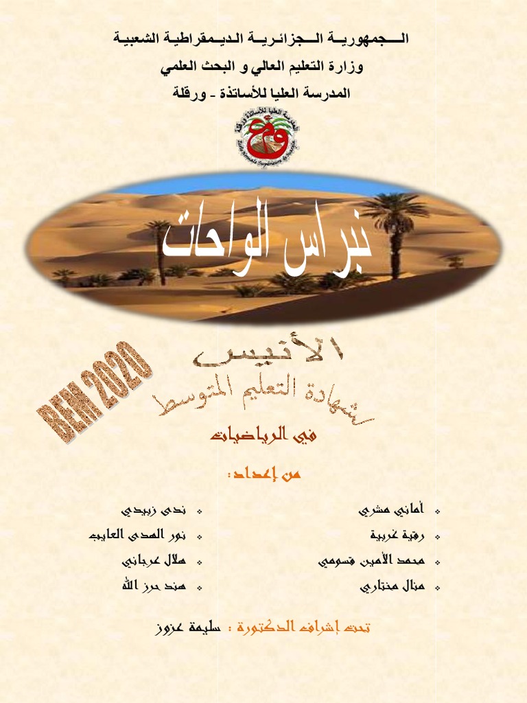 Math4am Anis Bem2020 | PDF