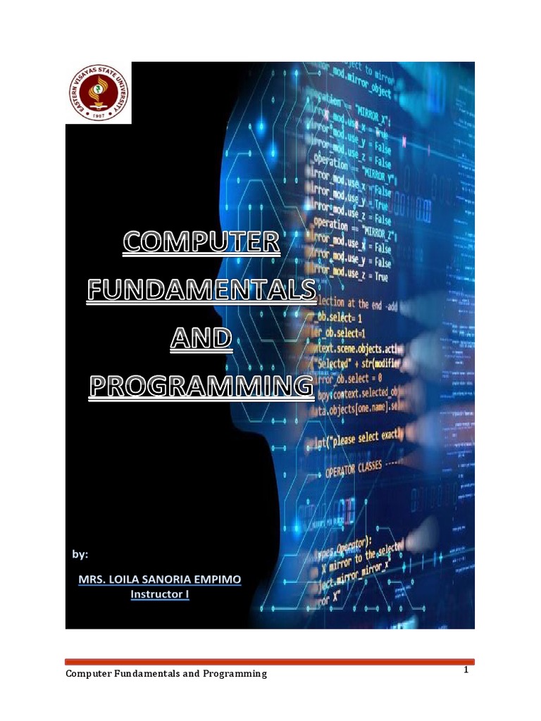 Module 1 - Comp 312 - Computer Fundamentals and Programming (Assignment ...
