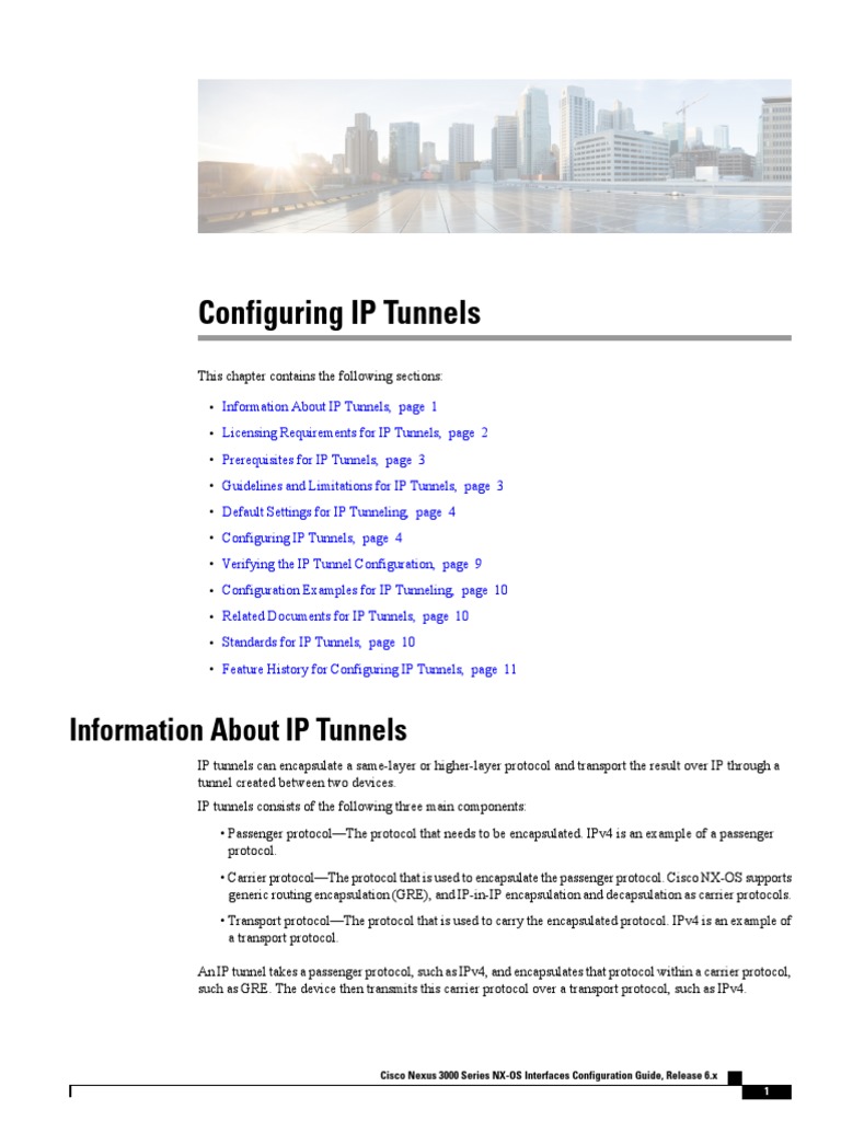 Configuring Ip Tunnels | PDF | Internet Protocols | I Pv6