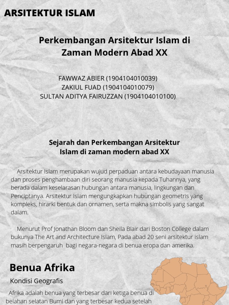 Perkembangan Arsitektur Islam Abad XX | PDF | Seni