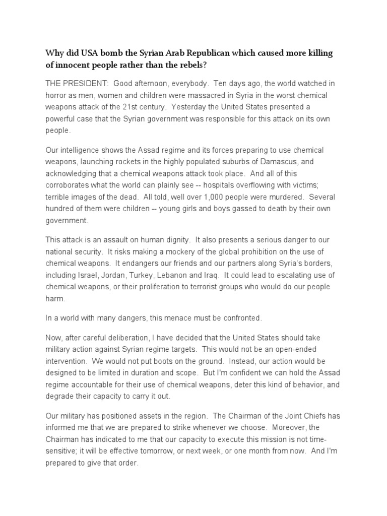 MUN Notes | PDF | Syria | United States Agency For International ...