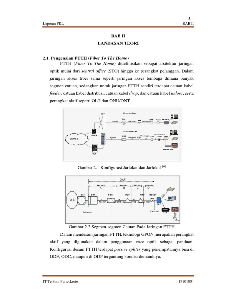 Desain Jaringan FTTH dan Komponen Utama | PDF | Komputer