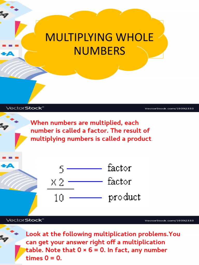 Multiplying Whole Numbers | PDF