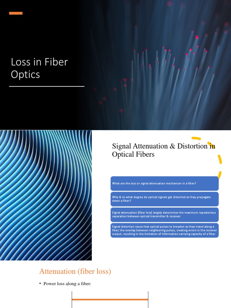 Loss in Fiber Optics | PDF | Dispersion (Optics) | Optical Fiber