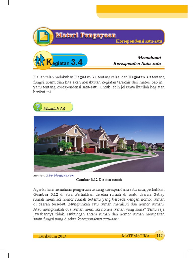 Materi Korespondensi Satu-Satu | PDF