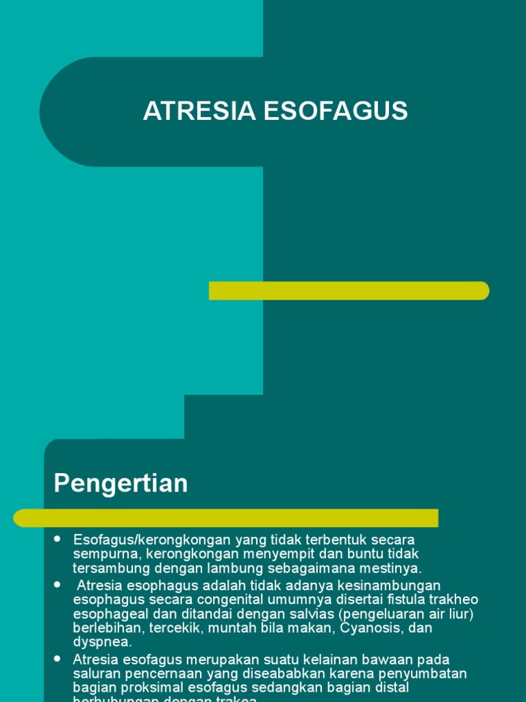 Atresia Esofagus | PDF