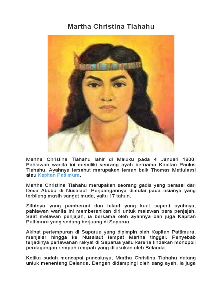 Martha Christina Tiahahu | PDF