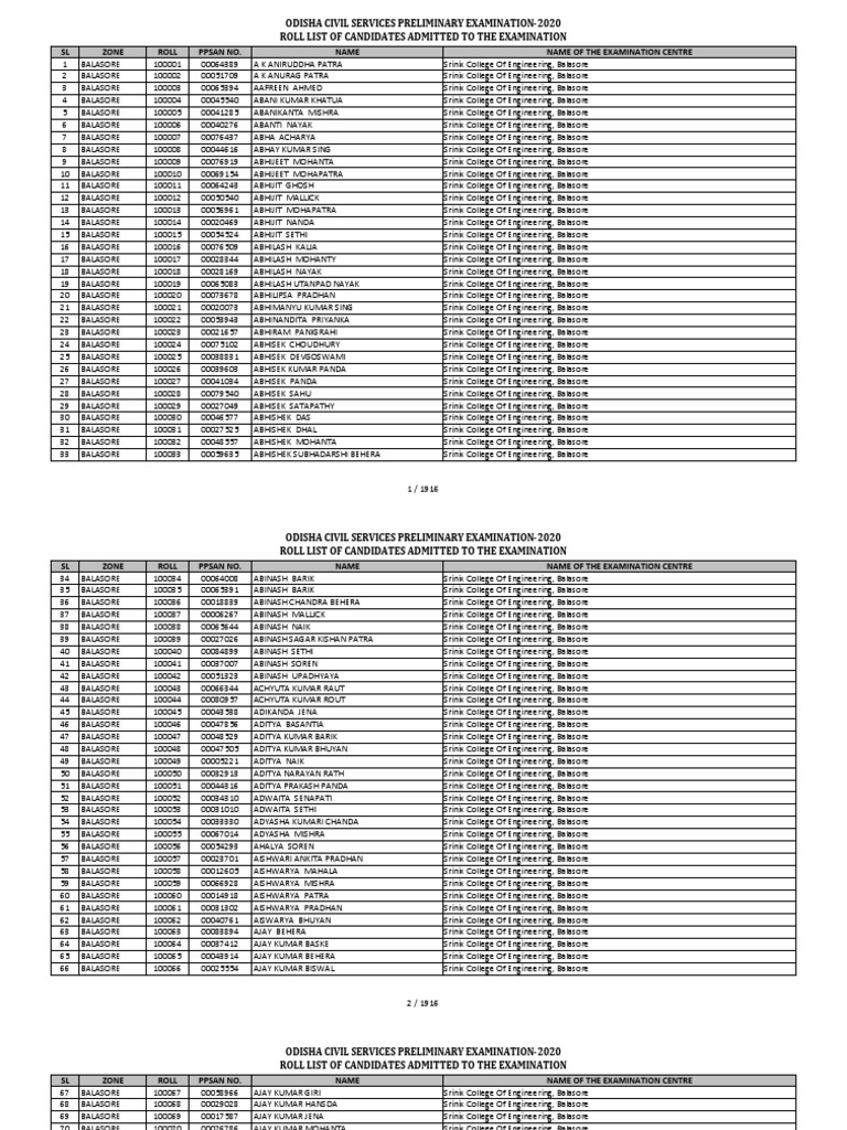 Roll Ocs Web 2020 | PDF