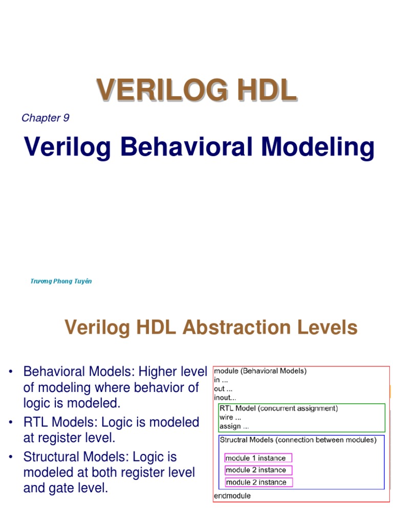 Chapter 9-Verilog Behavioral Modeling | PDF | Control Flow | Hardware Description Language