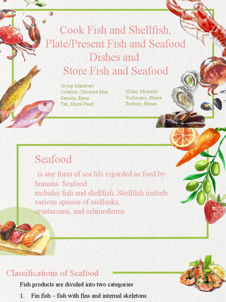 Seafoods | PDF | Seafood | Refrigerator
