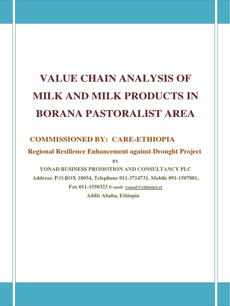 Value Chain Analysis of Milk and Milk Products | PDF | Pastoralism ...