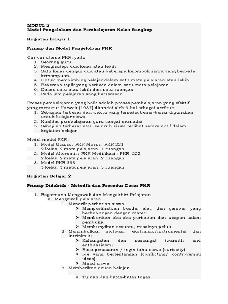 Resume PKR Modul 2 | PDF | Karier & Perkembangan