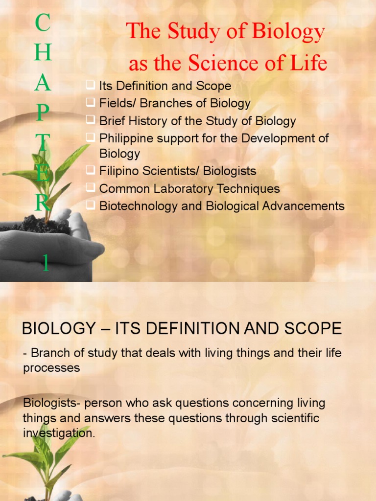 The Study of Biology As The Science of Life | PDF | Biology | Dna
